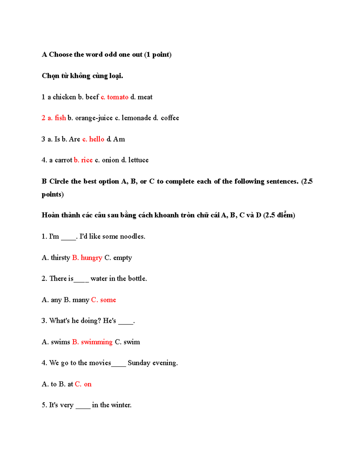 Btvn Fsfsf A Choose The Word Odd One Out 1 Point Ch n T Kh ng btvn-fsfsf-a-choose-the-word-odd-one-out-1-point-ch-n-t-kh-ng