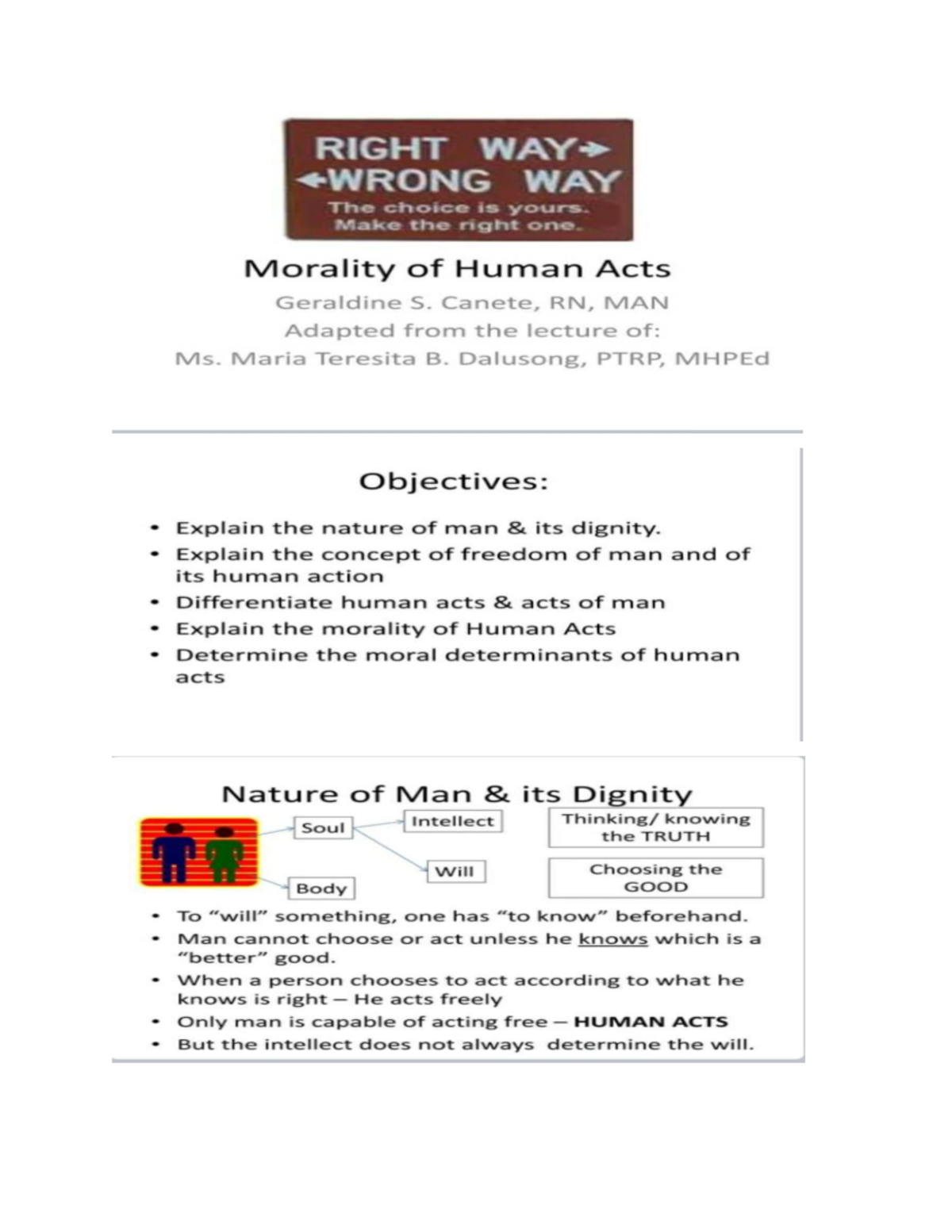 Ethics Human Acts 092023 - Social Sciences And Philosophy - Studocu