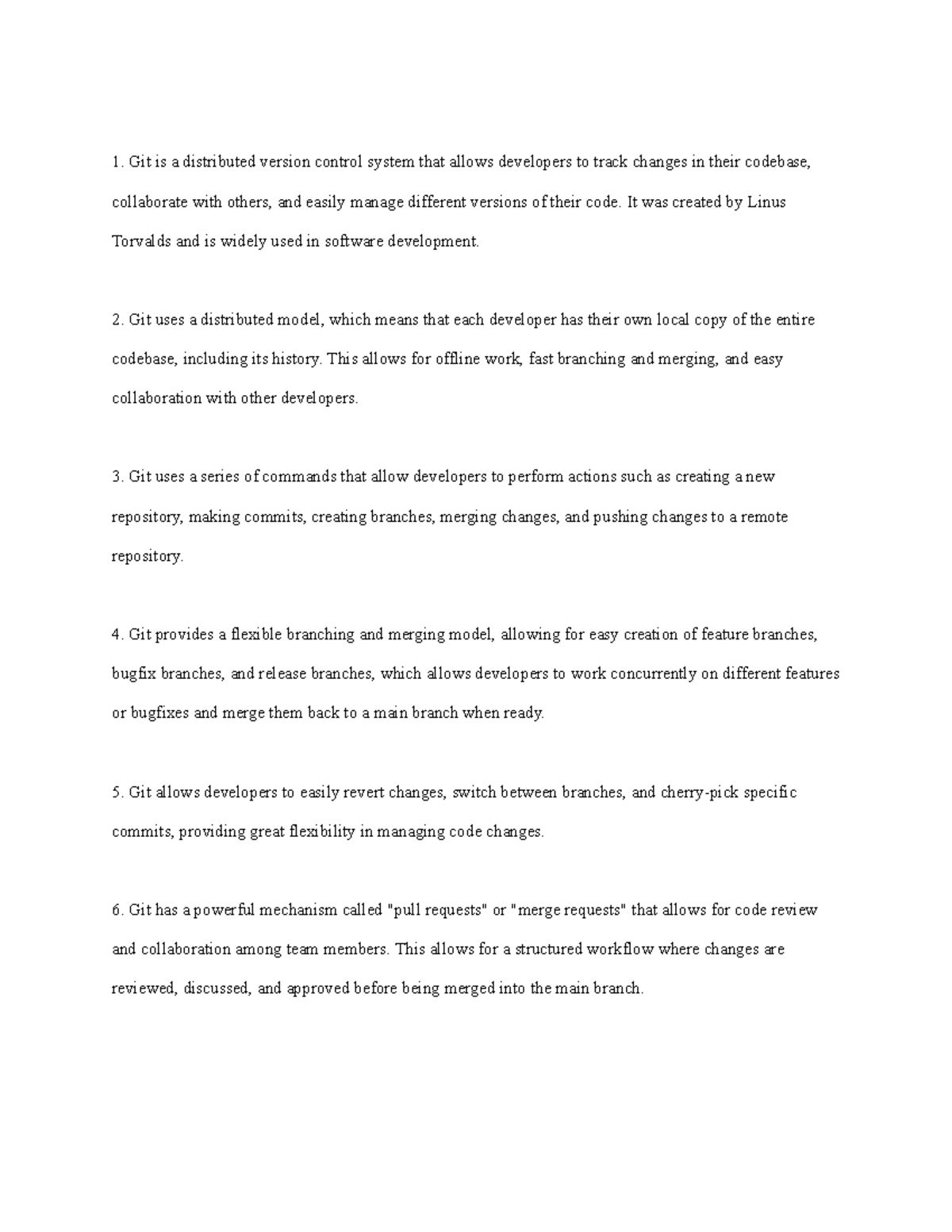 Git - notes - Git is a distributed version control system that allows ...