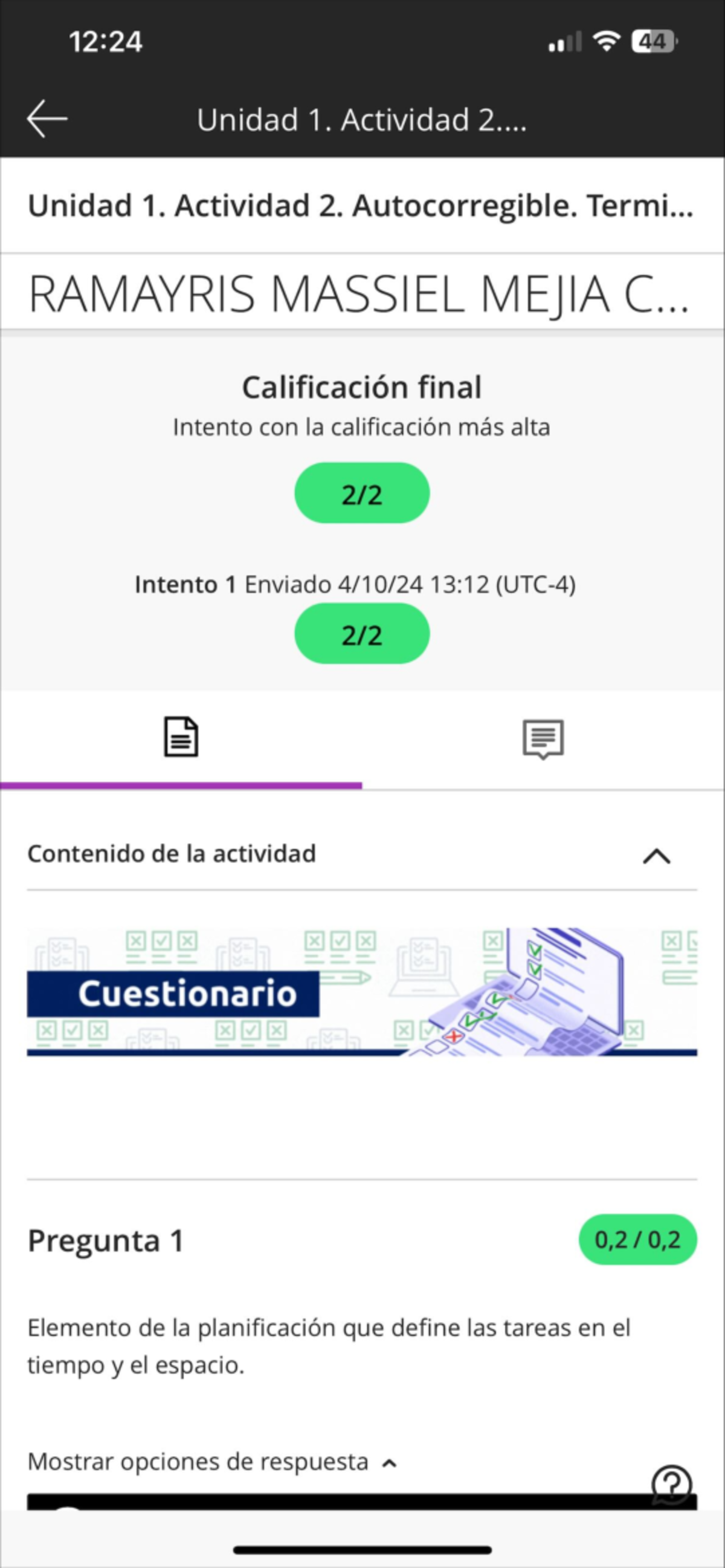 Unidad 1. Actividad 2. Autocorregible. Terminología Sobre Tipología de ...