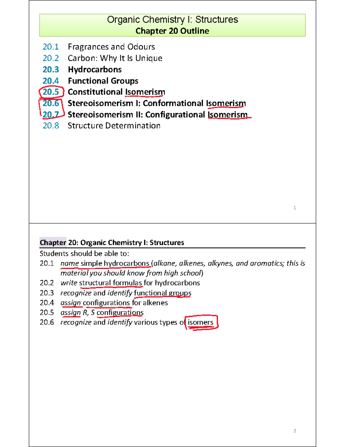 2022 F - CH110-C - Ch 20 - Lec 2 - Annot - Organic Chemistry I ...