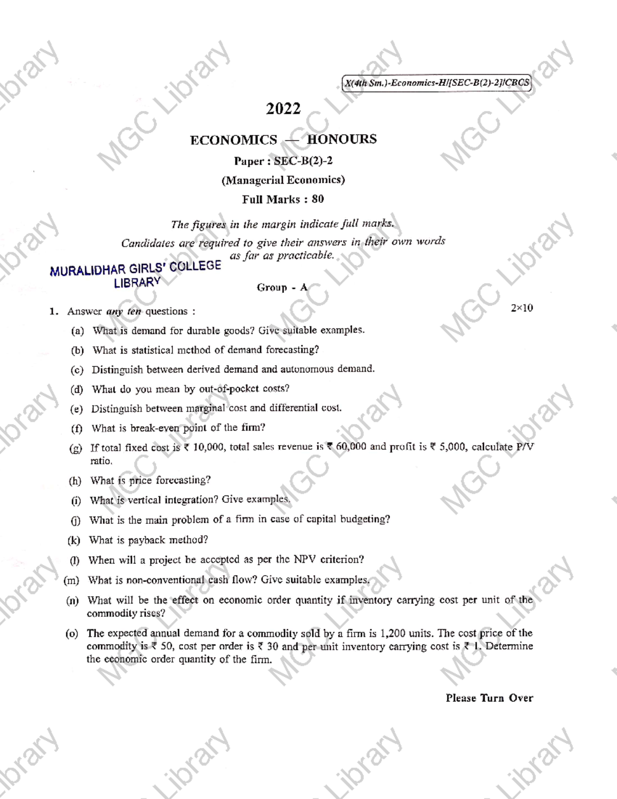 ME 22 - mk m - economics - MGC Library MGC Library MGC Library MGC Library MGC Library MGC ...