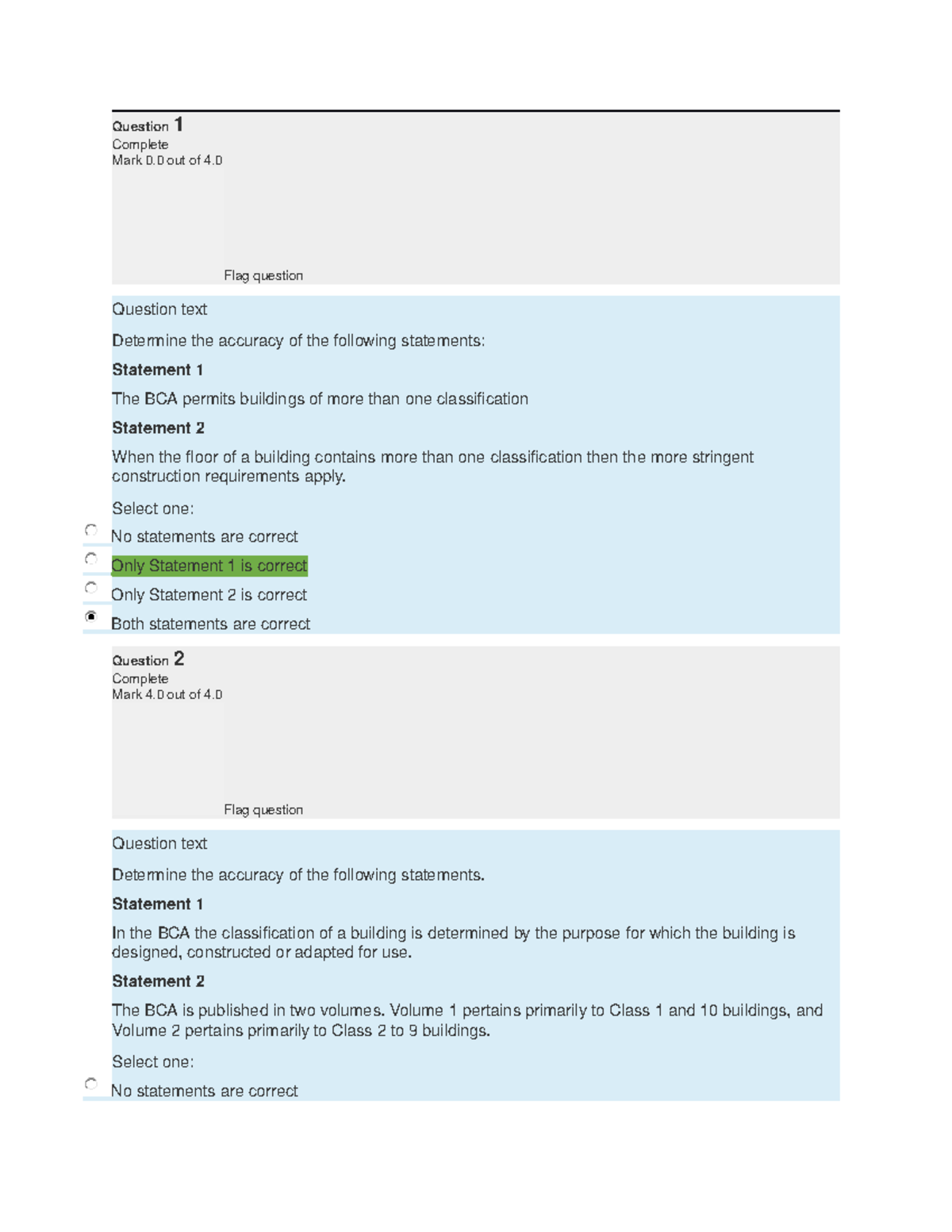 New Microsoft Word Document - Question 1 Complete Mark 0 out of 4. Flag ...