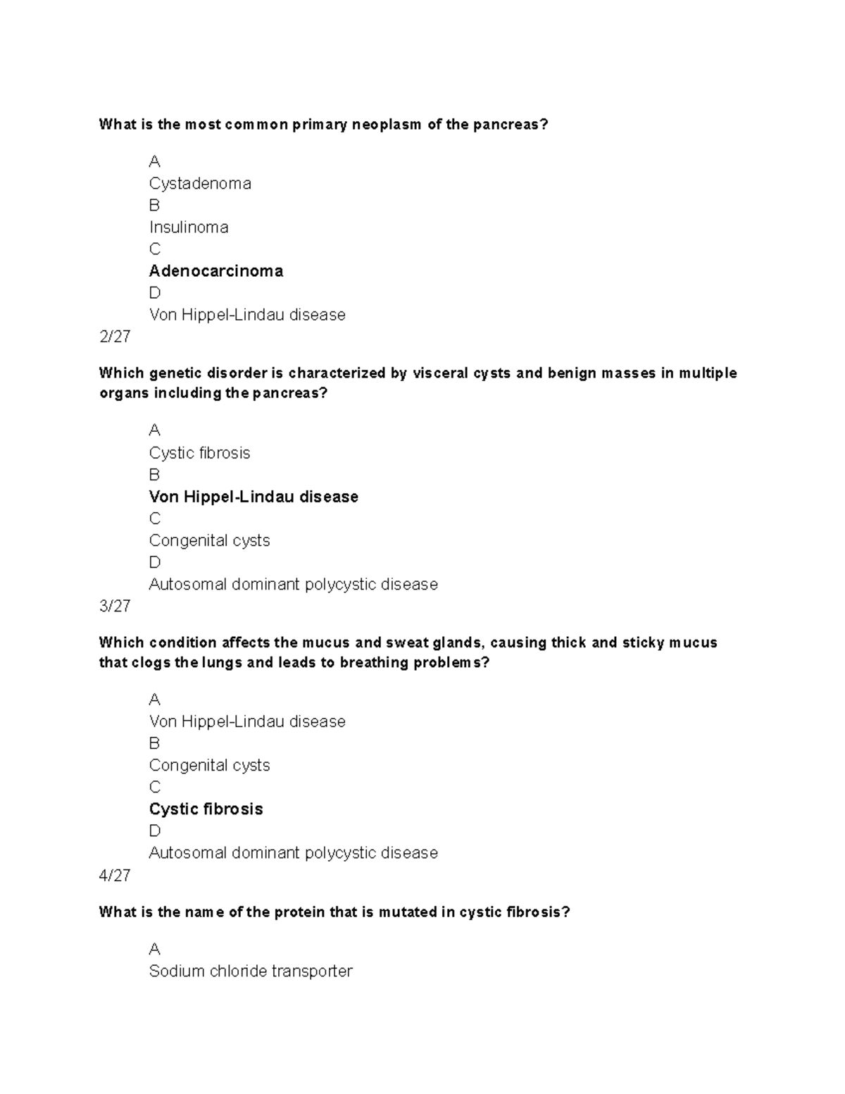 Untitled document - practice questions - What is the most common ...