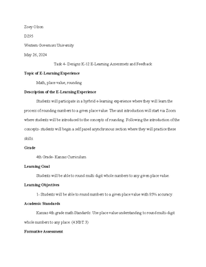 SOM1.Task 1 - passed first time - SOM1: TASK 1 FOSTERING DIGITAL CITIZENSHIP IN AN E-LEARNING ...