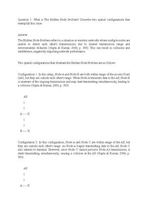 Unit 4 written assignment - For each IPv4 network prefix given (with length), identify which of ...
