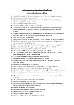 Preguntas Teoria 2º Parcial - Guía de preguntas – Segundo parcial – U3 ...