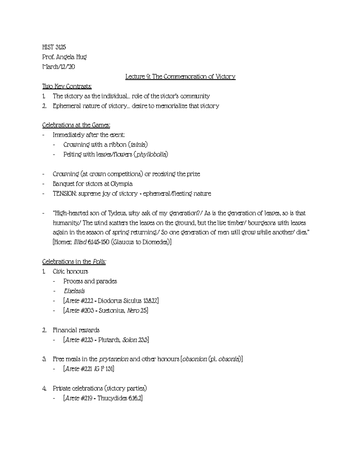 HIST 3125 lecture 9 - Winter 2020 Professor Angela Hug - HIST 3125 Prof ...