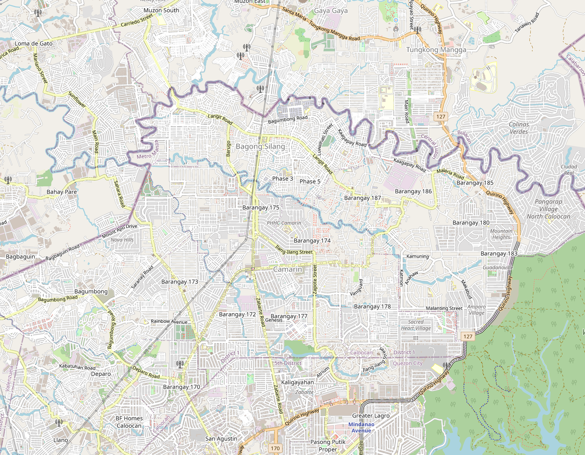 Map - Bagong Silang Camarin Tungkong Mangga Gaya Gaya Pasong Putik ...