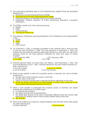 Intacc 2 EXAM 1 - practice exam - NAME: Date: Professor: Section: Score ...