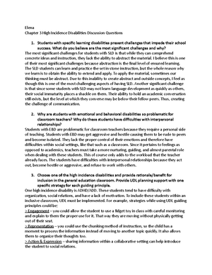Chapter 7 Questions Inclusive Learning - Jacquelyn Gonzalez Professor ...