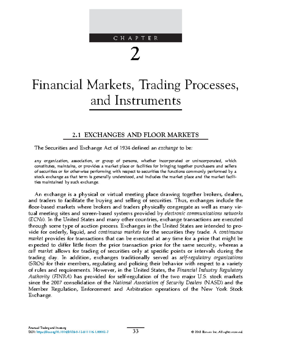 Chapter-2-Financial-Markets-Trading-Processes 2018 Financial-Trading ...