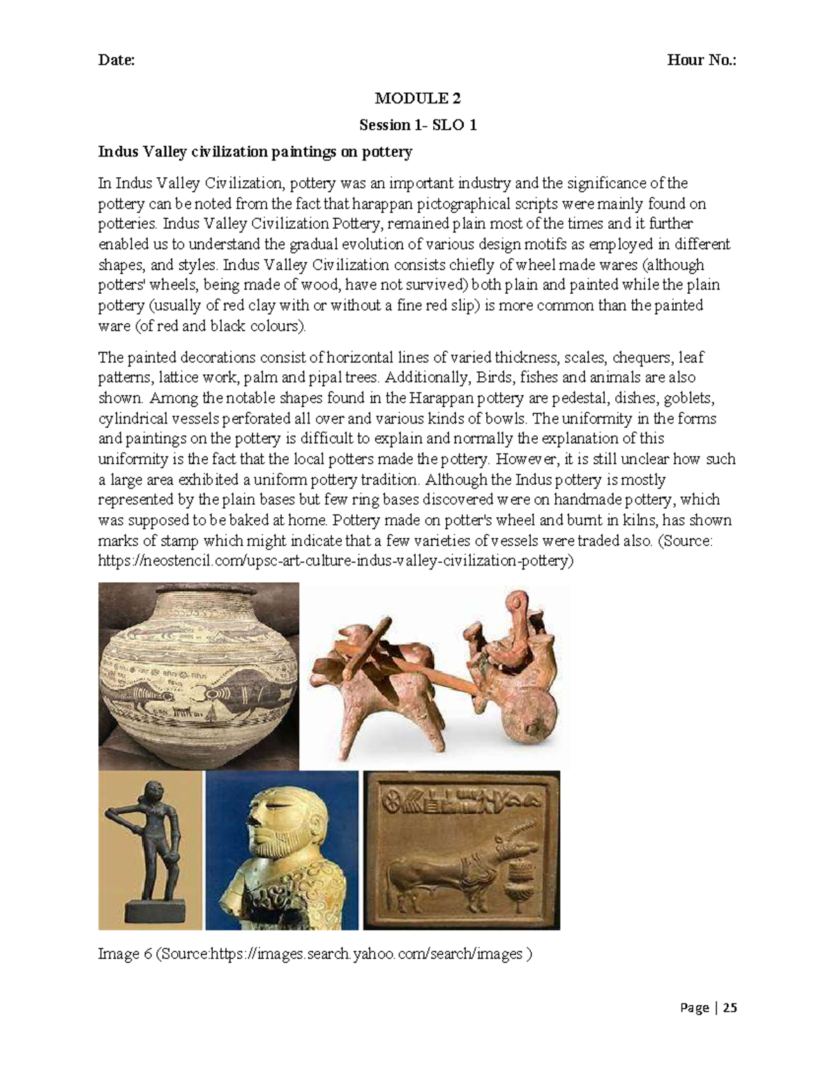 Assignment Module 2 session 1 - Date: Hour No.: Page | 25 MODULE 2 ...
