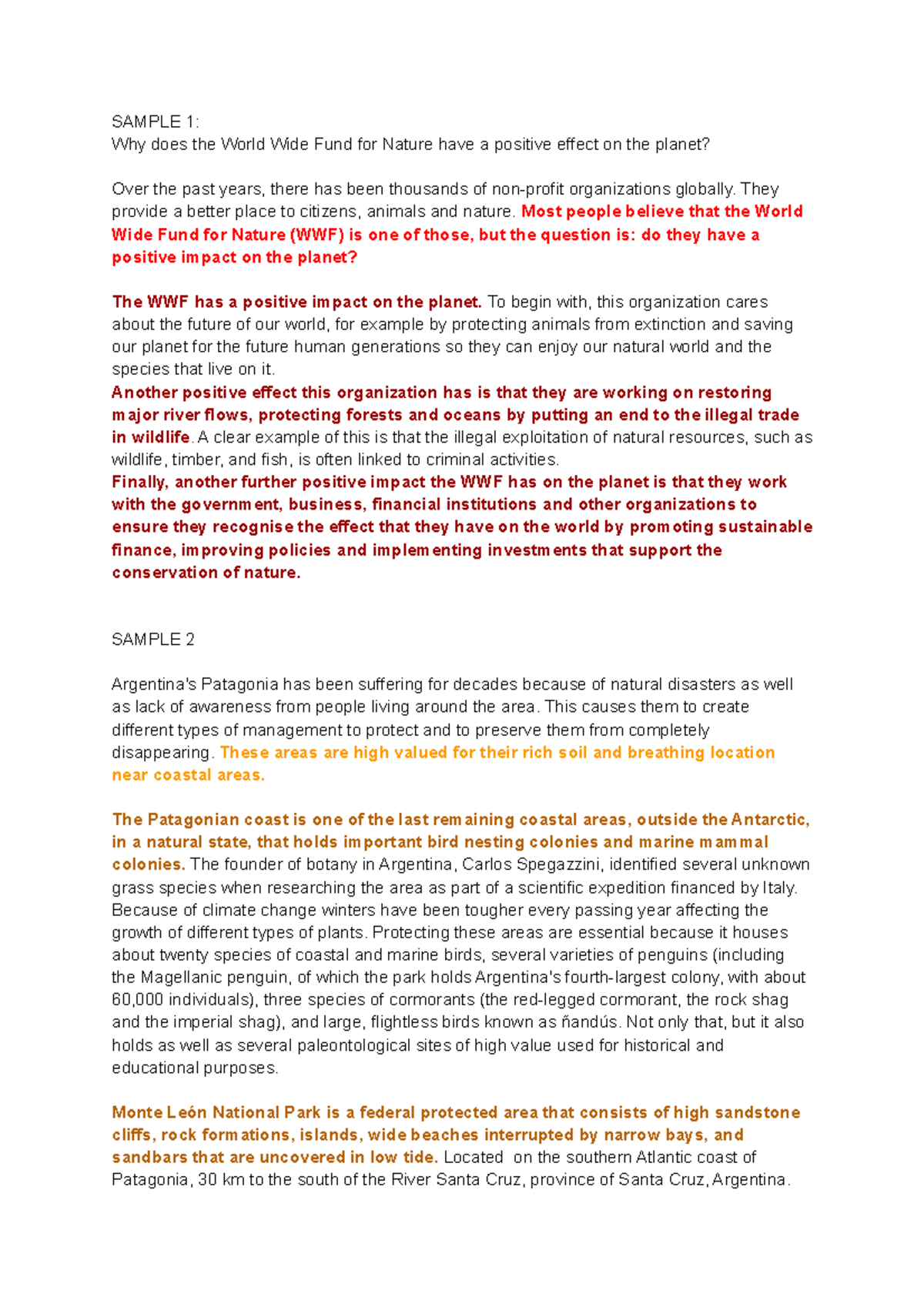 Writing samples - essays examples - SAMPLE 1: Why does the World Wide ...