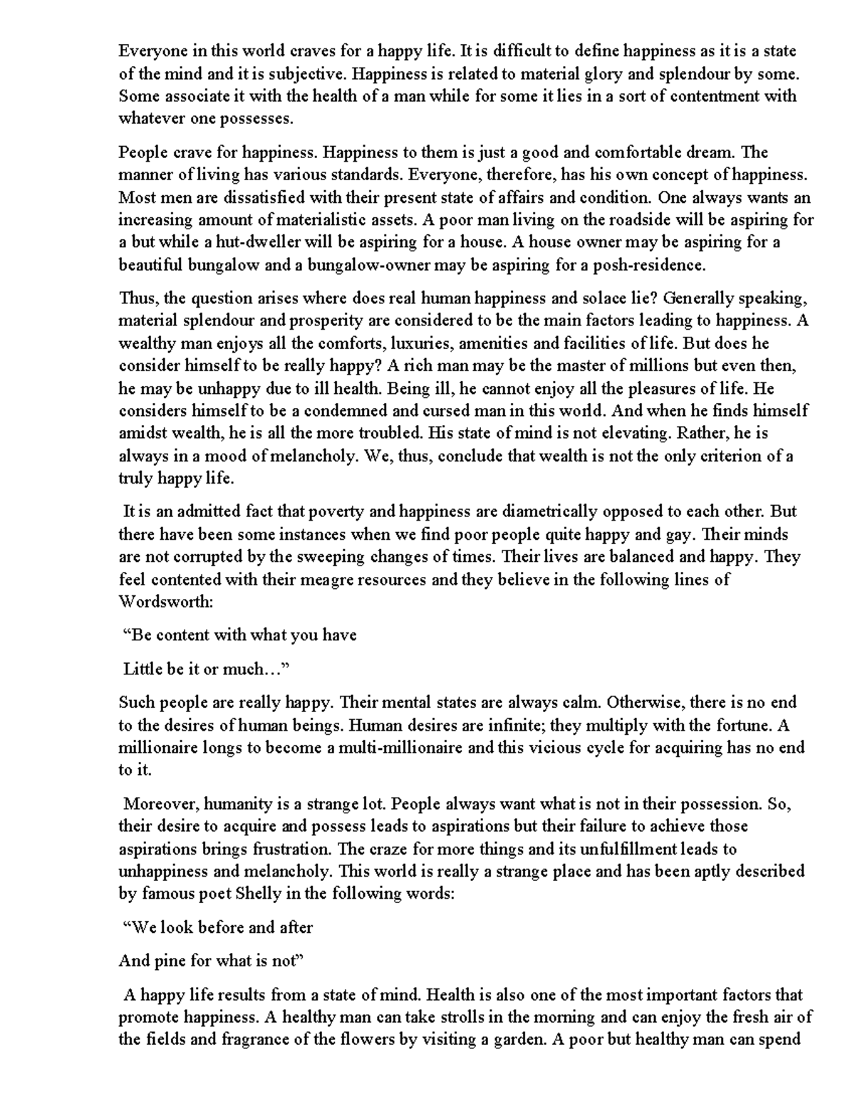 Write artical for Happy - Everyone in this world craves for a happy ...