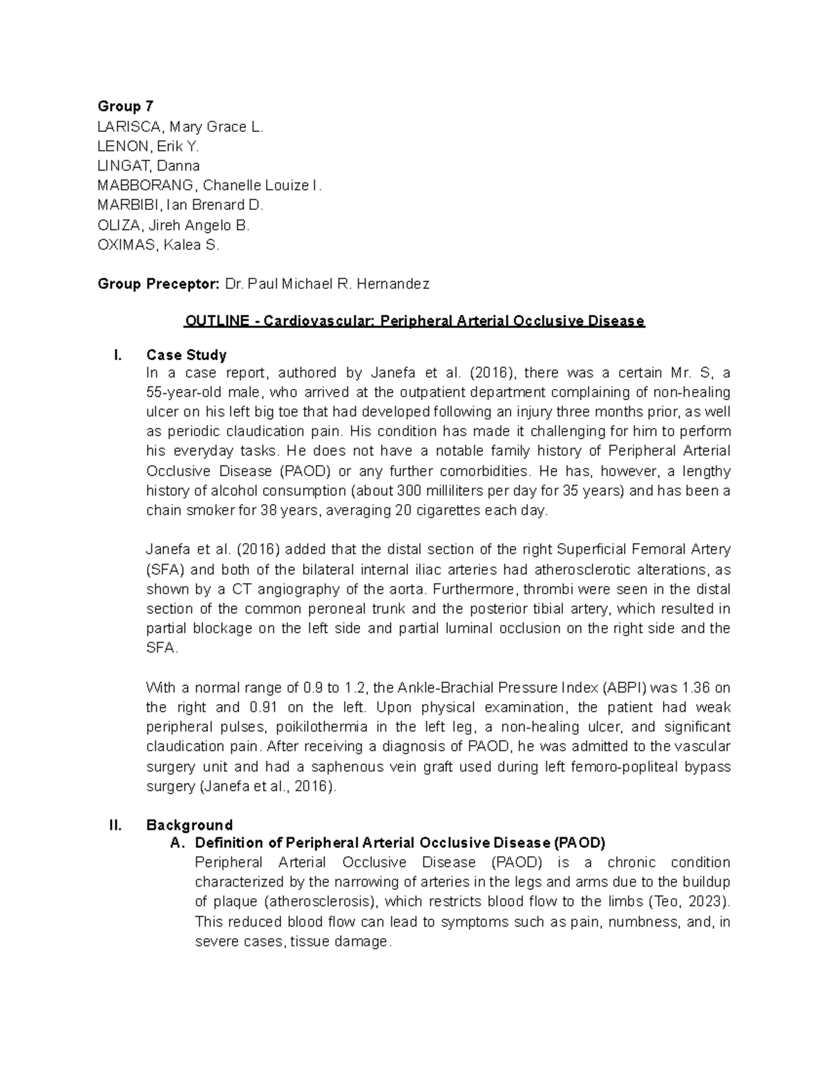 PH131 Groupreport 1SB Group 7 - Group 7 LARISCA, Mary Grace L. LENON, Erik Y. LINGAT, Danna ...