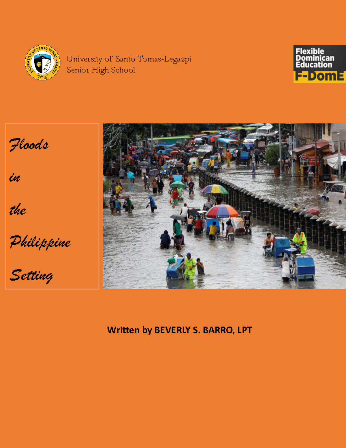 DRRR M7 DRRR(Floods Preparedness) - Written by BEVERLY S. BARRO, LPT ...