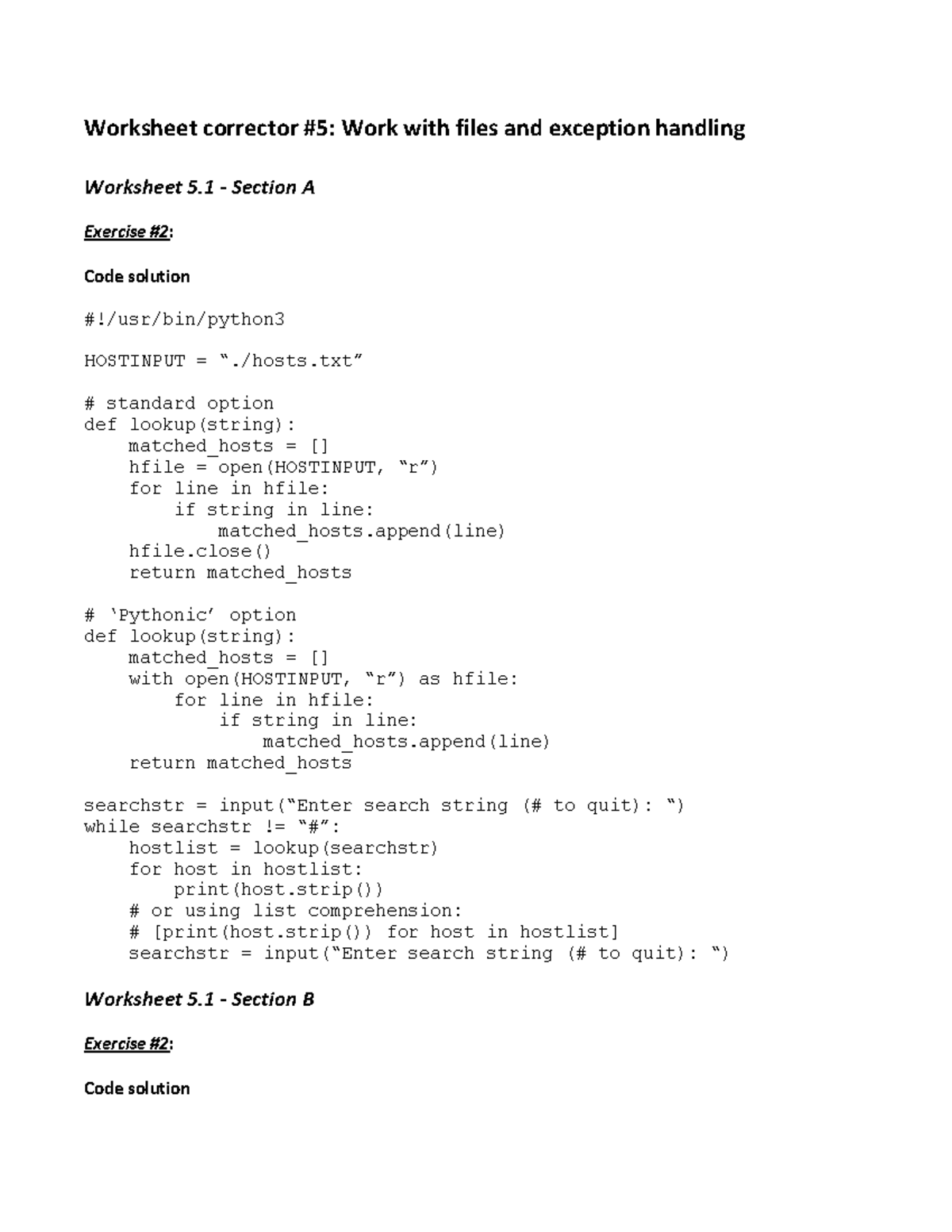Py Lab S 21-Ws5 Corrector - Worksheet corrector #5: Work with files and exception handling ...