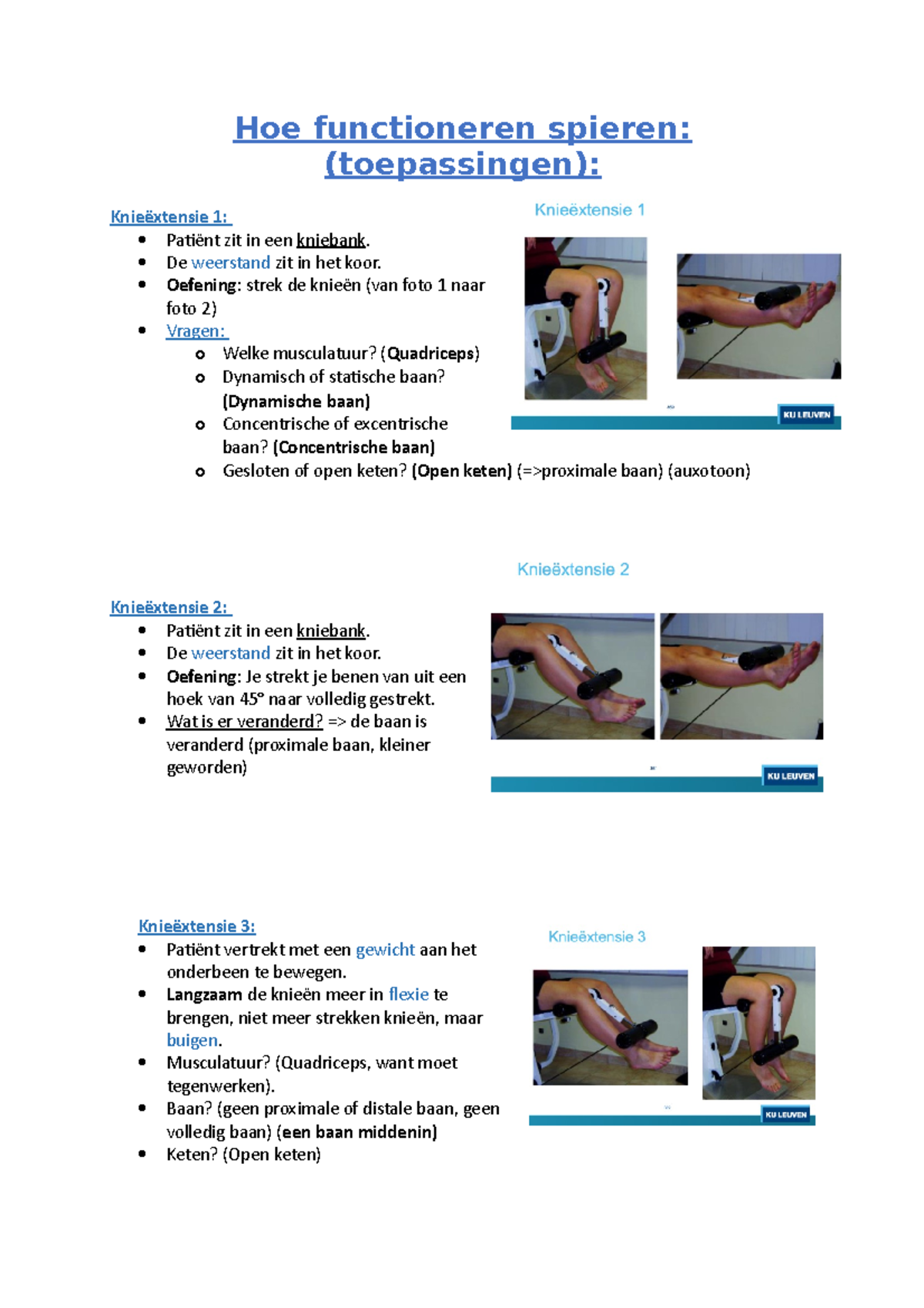 Hoe functioneren spieren - Hoe functioneren spieren: (toepassingen ...