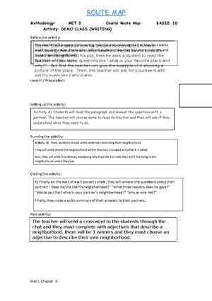 Routemap beta - aaa - ROUTE MAP Methodology: MET 3 Course Route Map ...