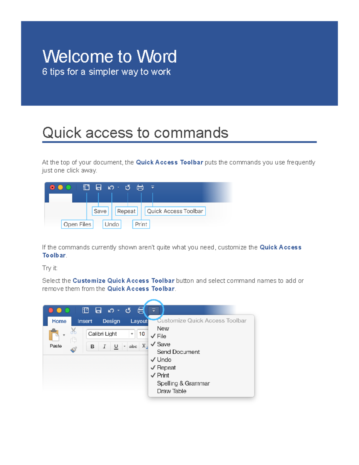 Welcome to Word - xấcssdcdscd - Welcome to Word 6 tips for a simpler ...