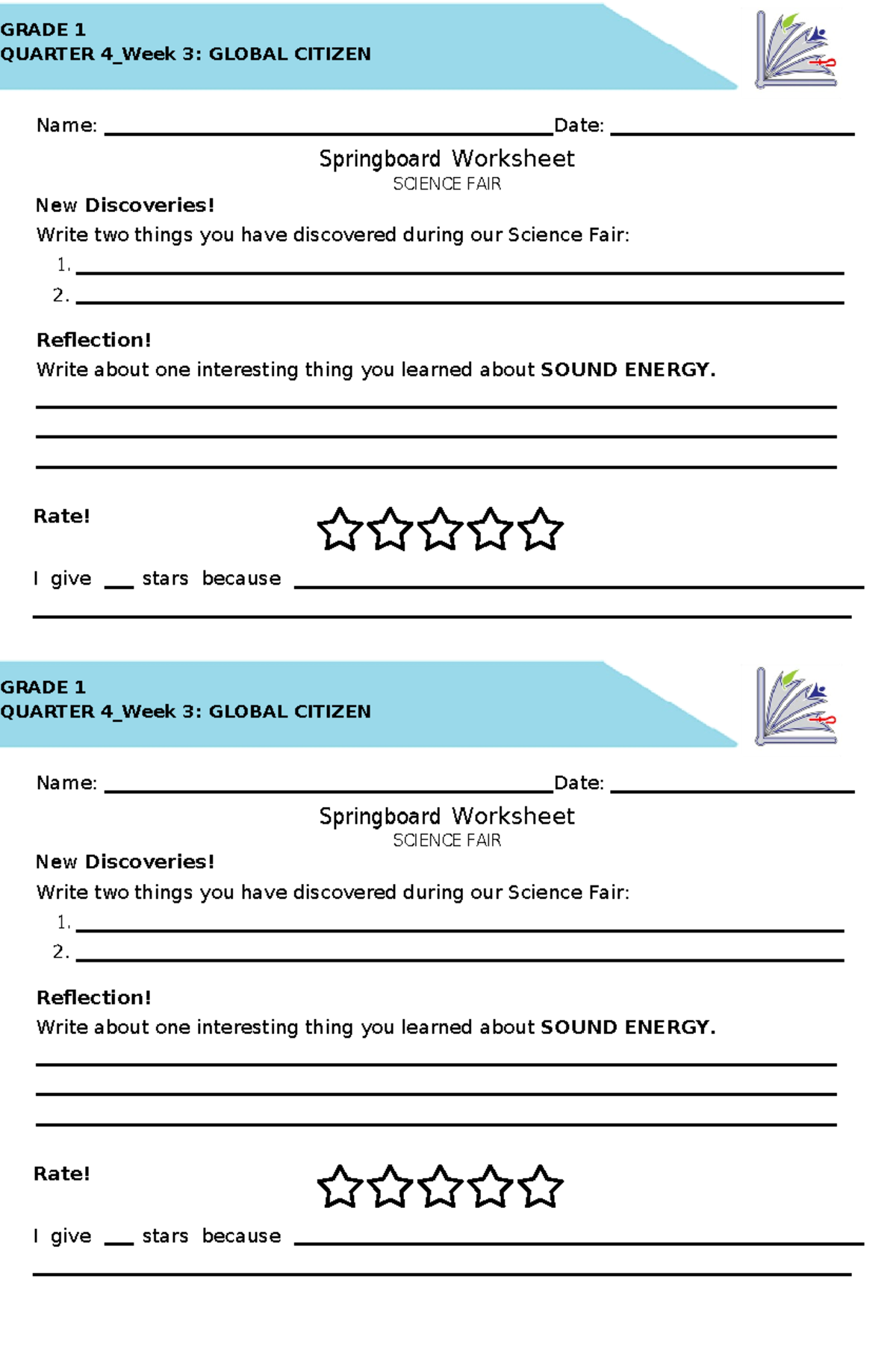 Springboard-Q3-W3 - For Springboard in Science - Name: Date ...