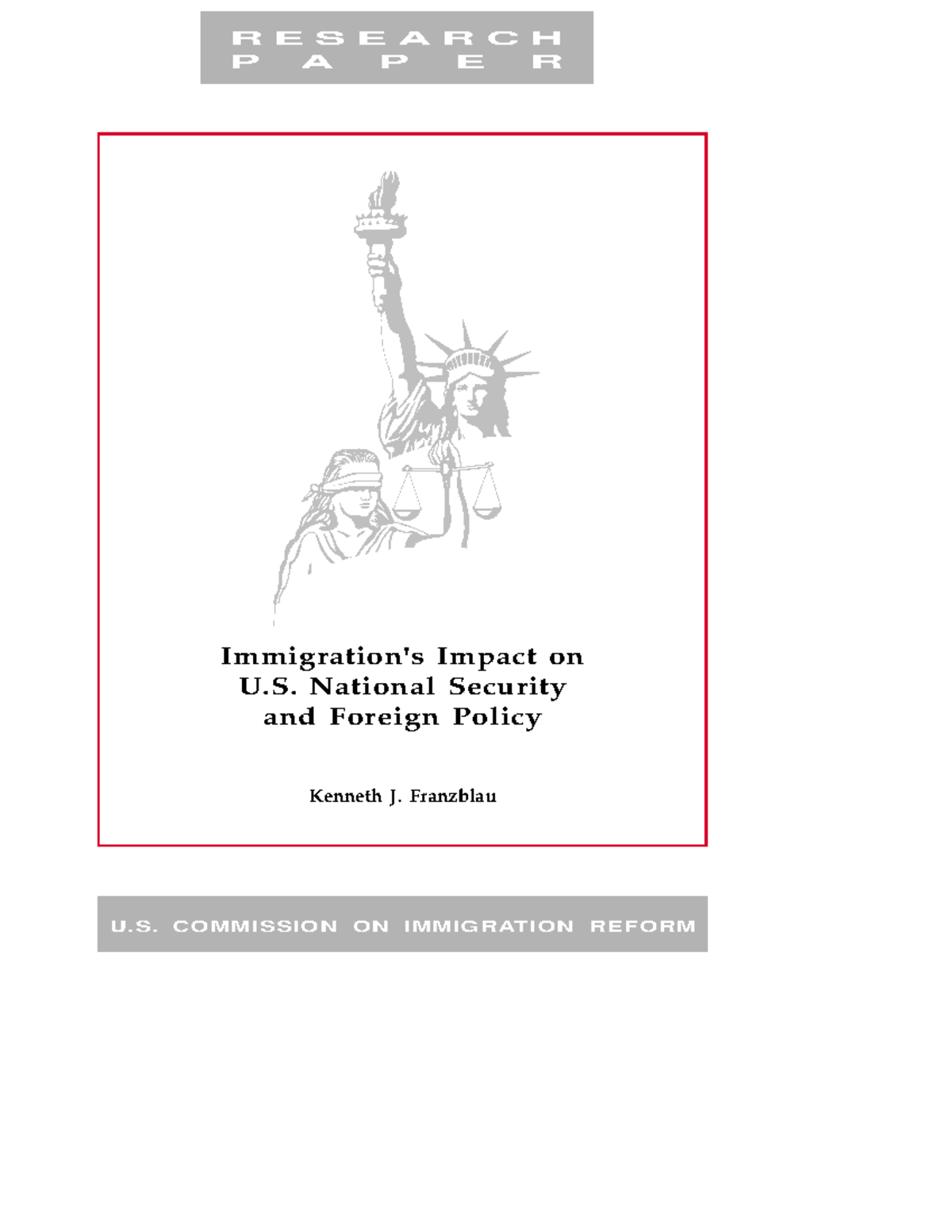 437747 - Thff - P A P E R Immigration's Impact on U. National Security ...