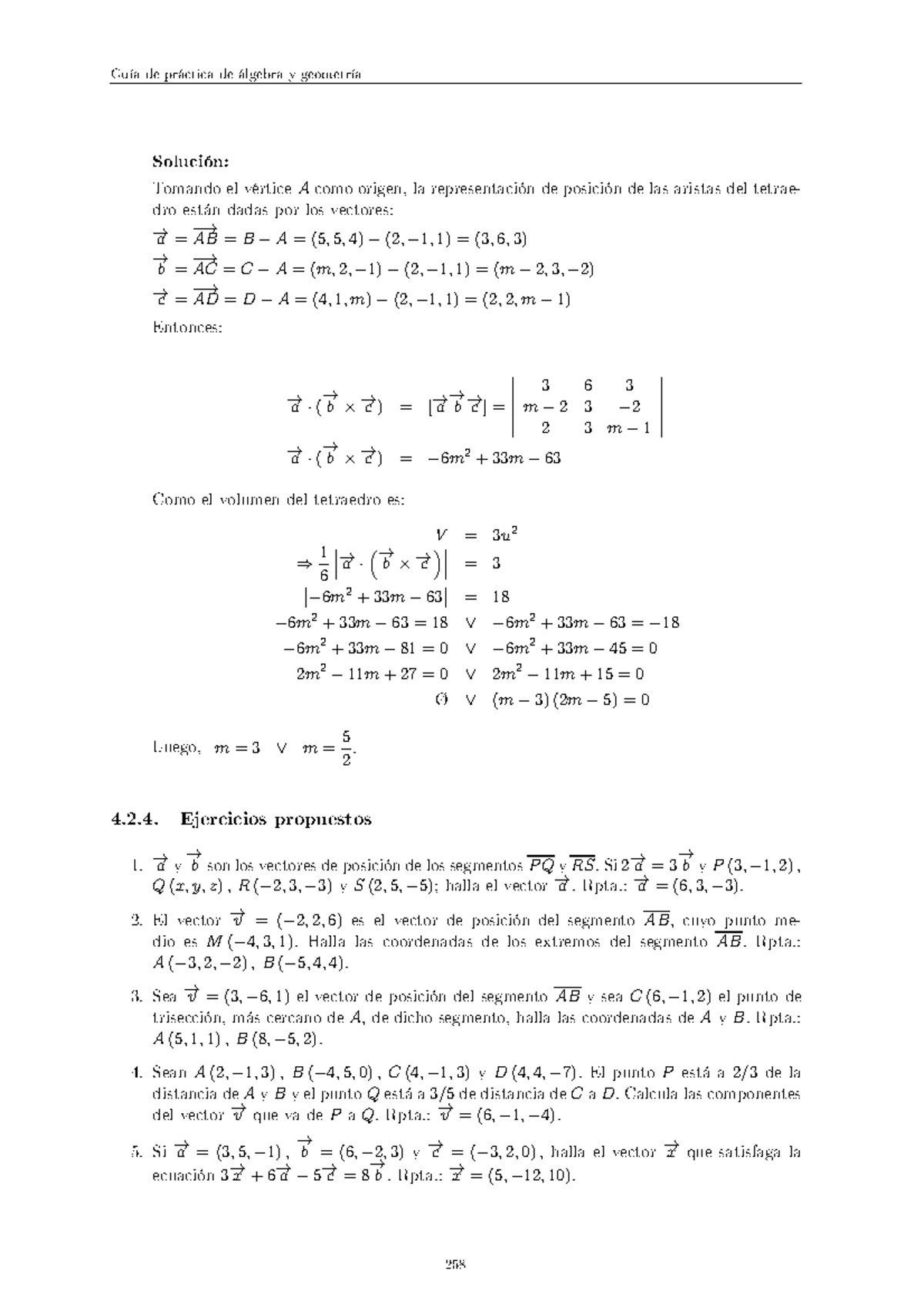 GUIA 14 Vectores EN R3 - Ejercicios resueltos - Guía de prá ti a de ...
