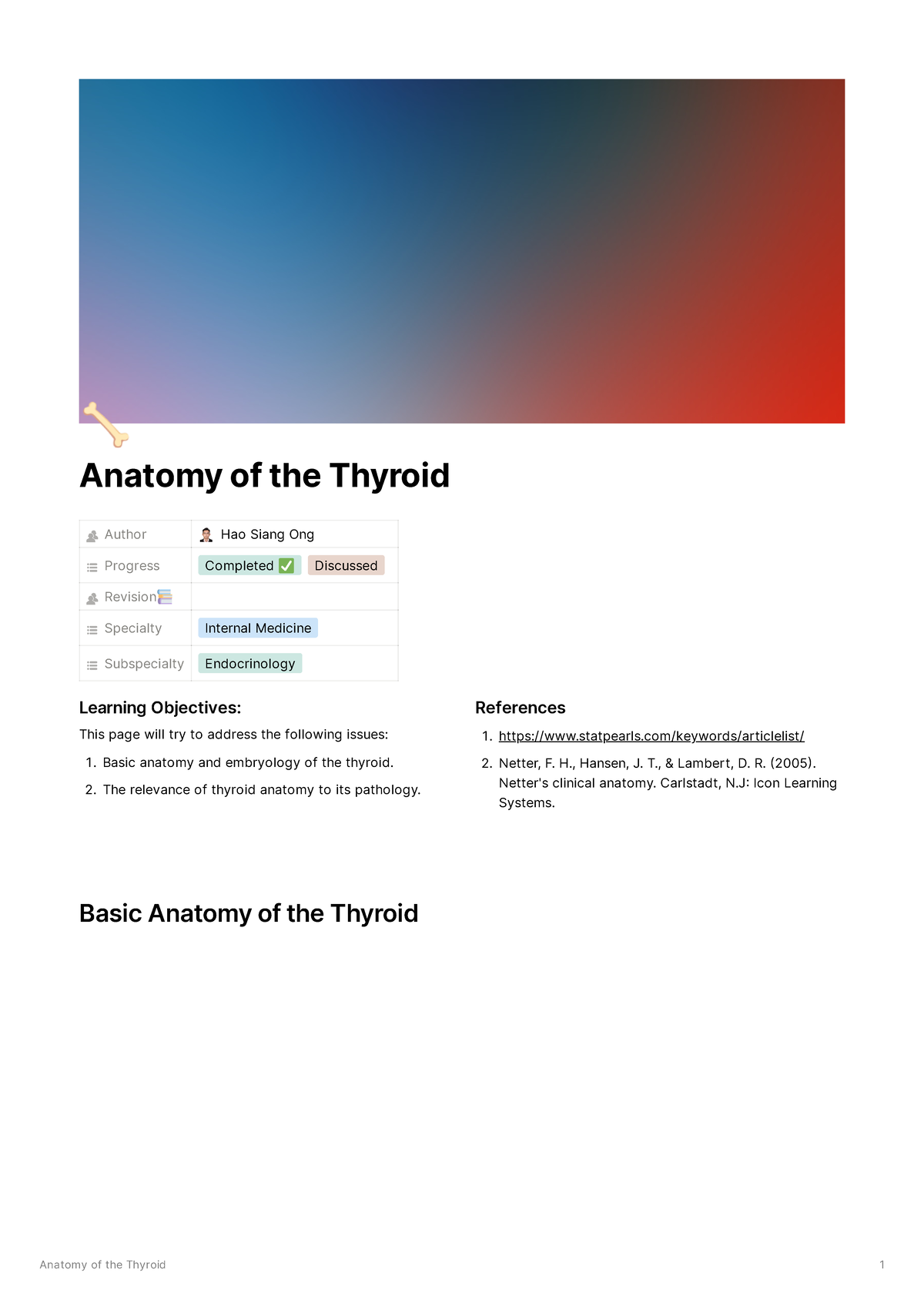 Anatomy of the Thyroid - ԙ The relevance of thyroid anatomy to its ...