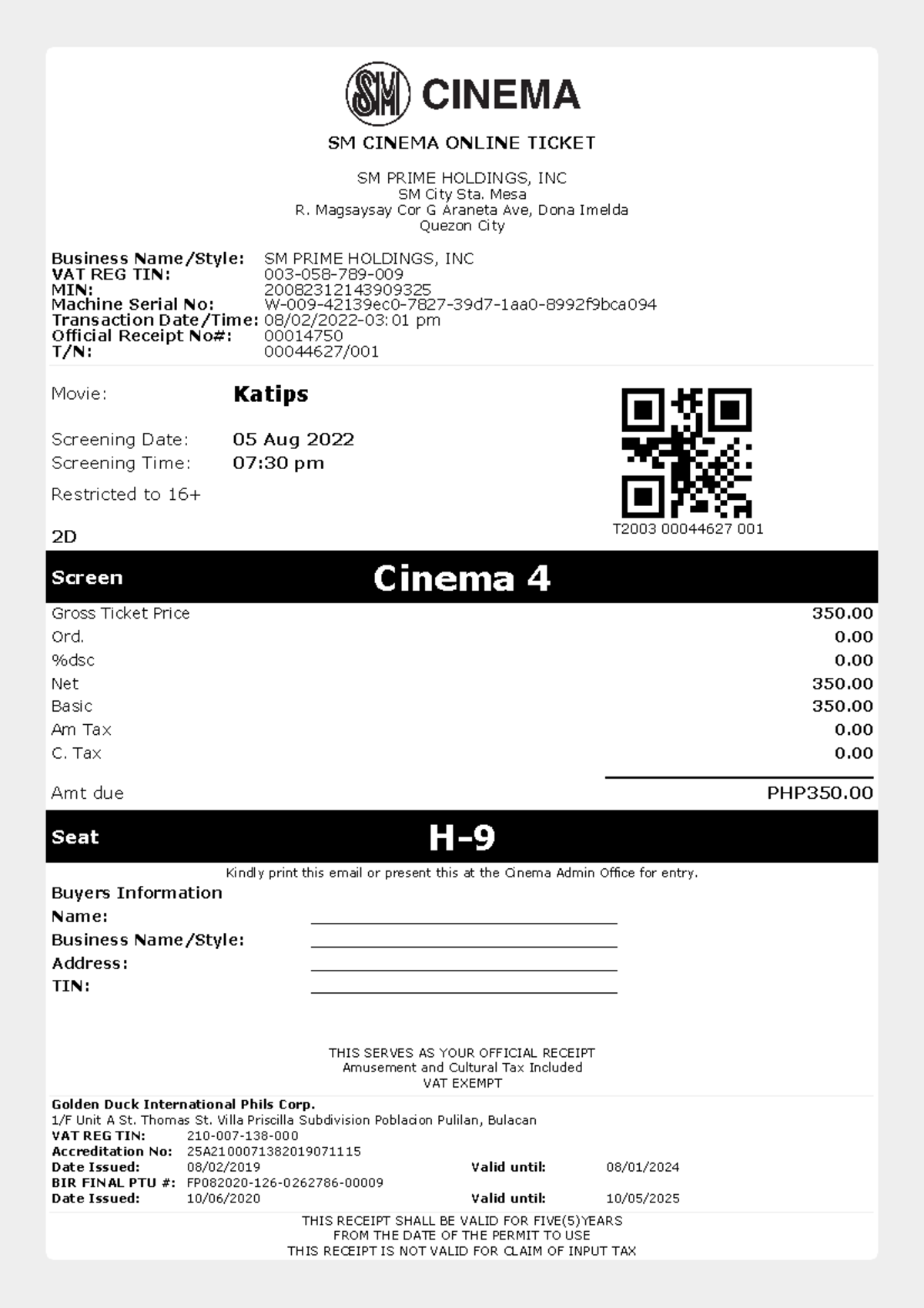 Katips The Movie Fri 05 Aug 1930 Tickets - SM CINEMA ONLINE TICKET SM ...