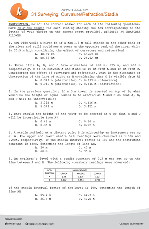 Module 7-Answers - FOS - SOLUTION TO REVIEW EXERCISES: If the vertical angle from one station to ...