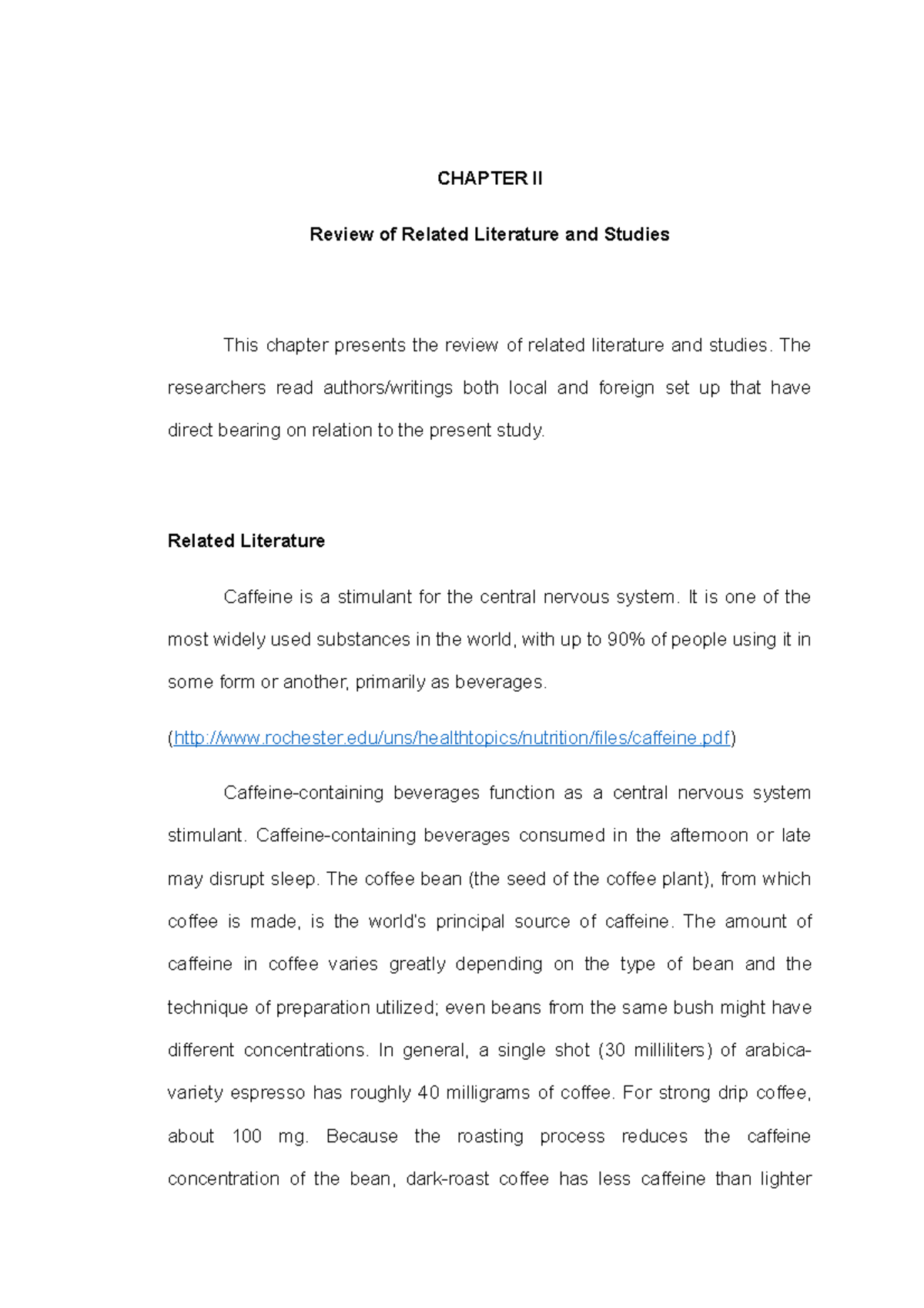 Boang nga rrl - None - CHAPTER II Review of Related Literature and ...