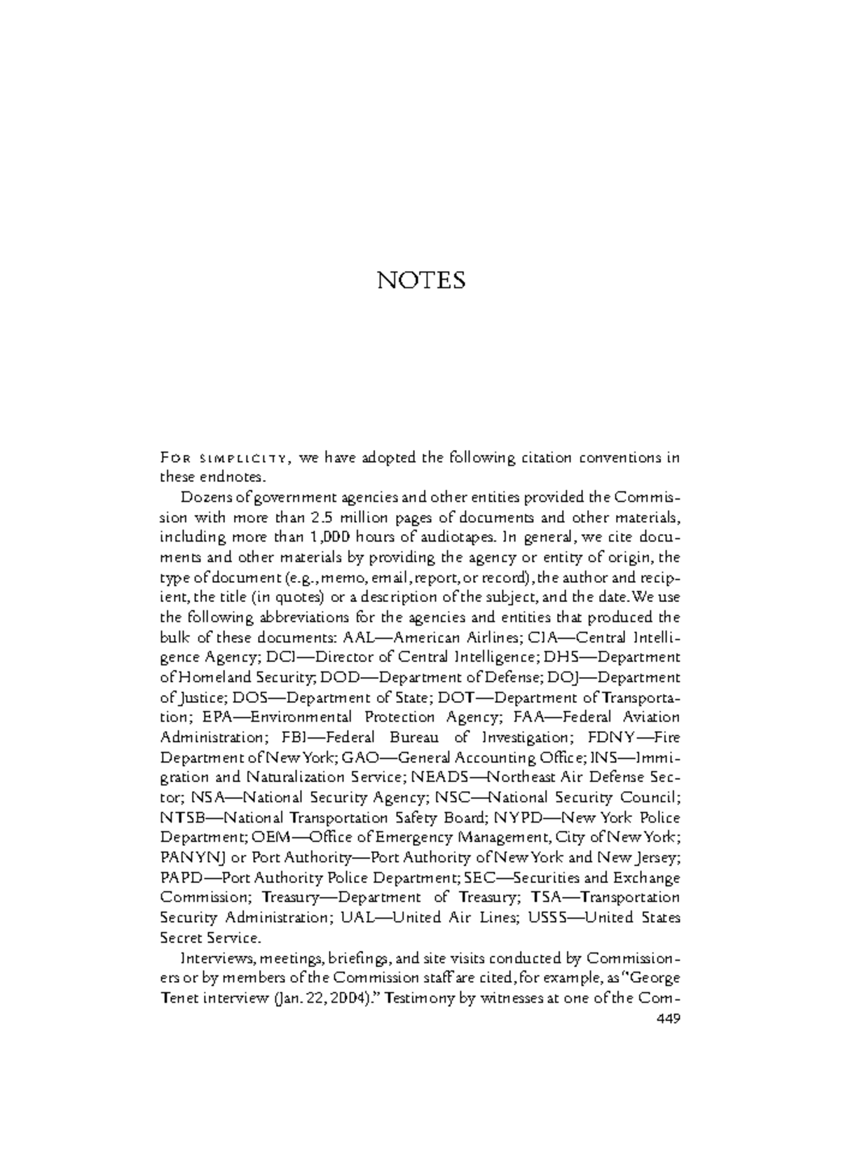 911 Commission Report CIA - NOTES 449 For simplicity,we have adopted ...