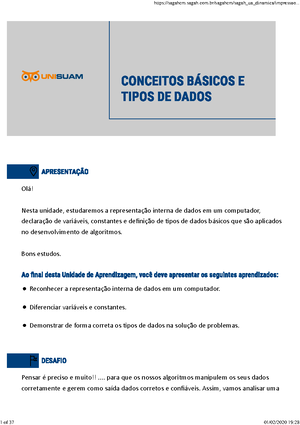 3.Comandos Básicos - paualdentro - Olá! Nesta Unidade de Aprendizagem ...