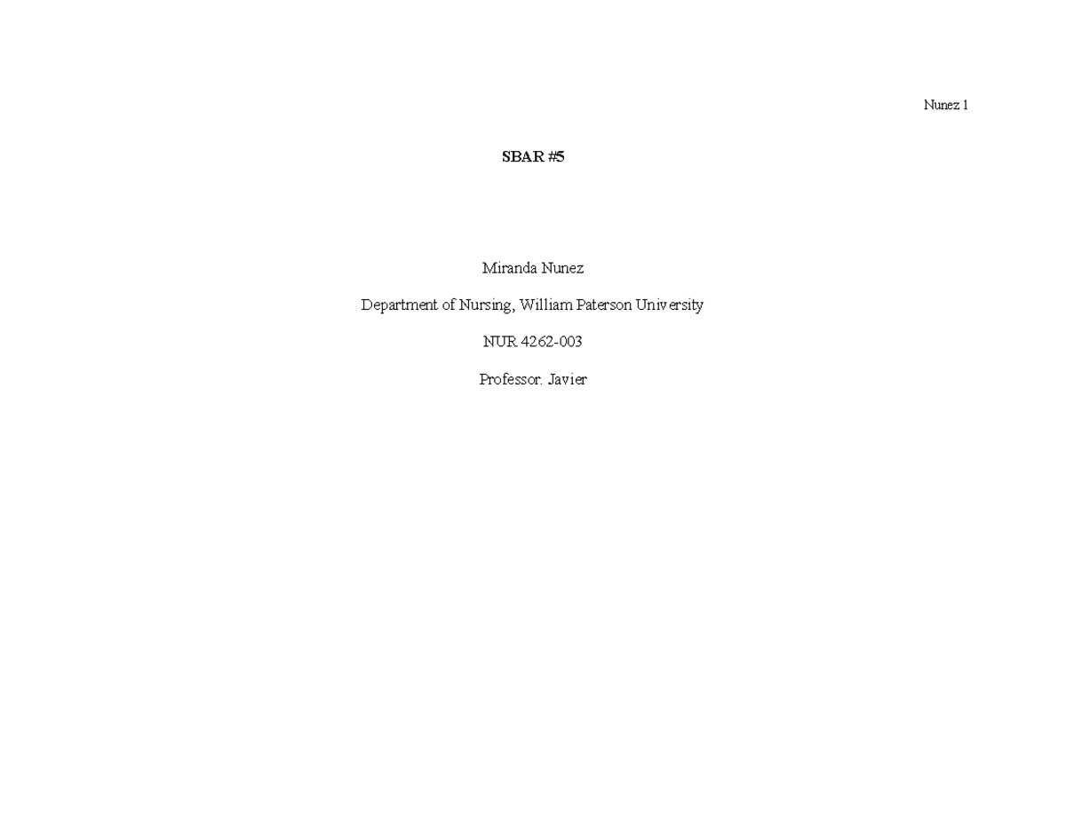 sabr-assignment-sbar-miranda-nunez-department-of-nursing-william