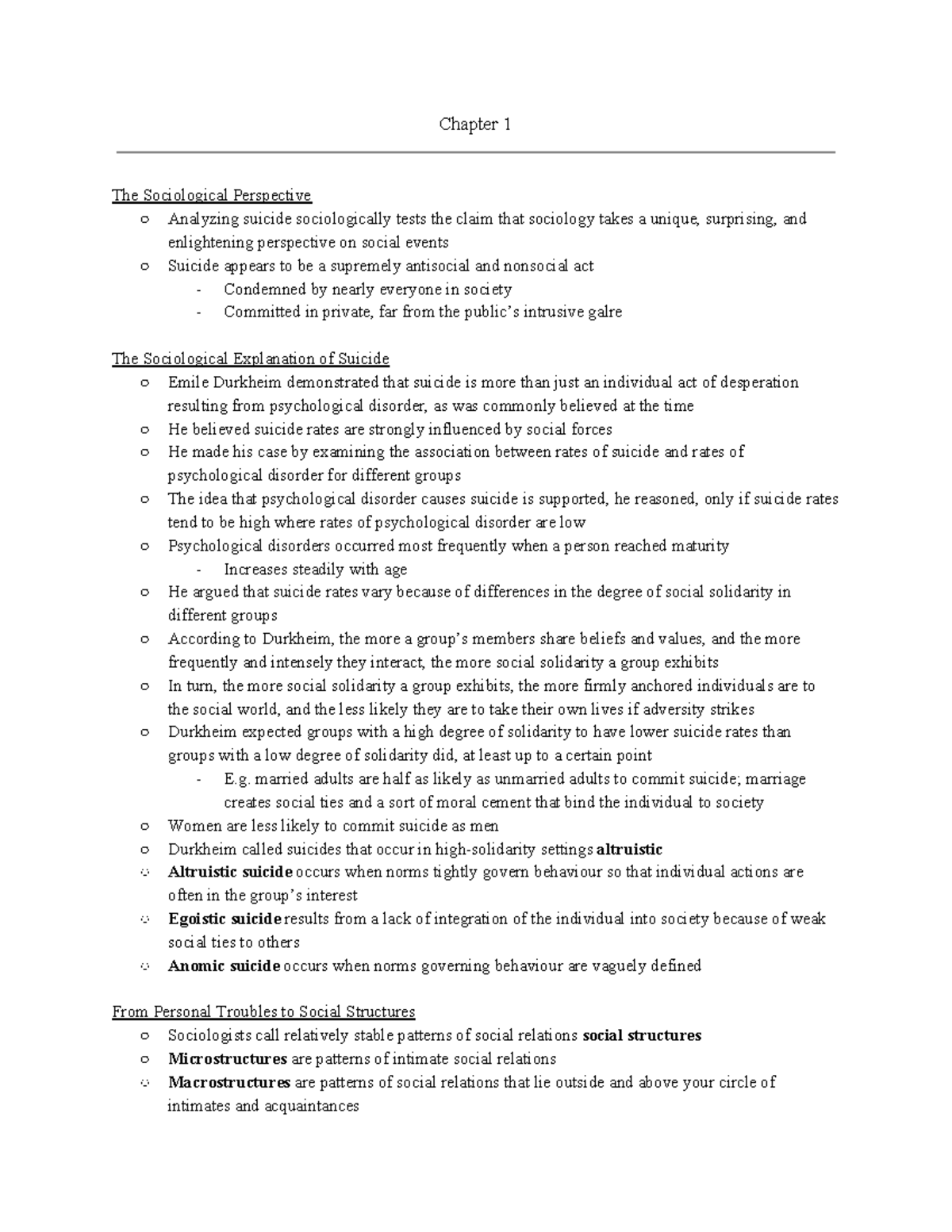 Chapter 1 - textbook - Chapter 1 The Sociological Perspective Analyzing ...
