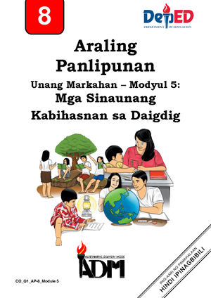 AP8 Q4 Module-8 - Araling Panlipunan Grade 8: Quarter 4 Module 8 - 8 ...