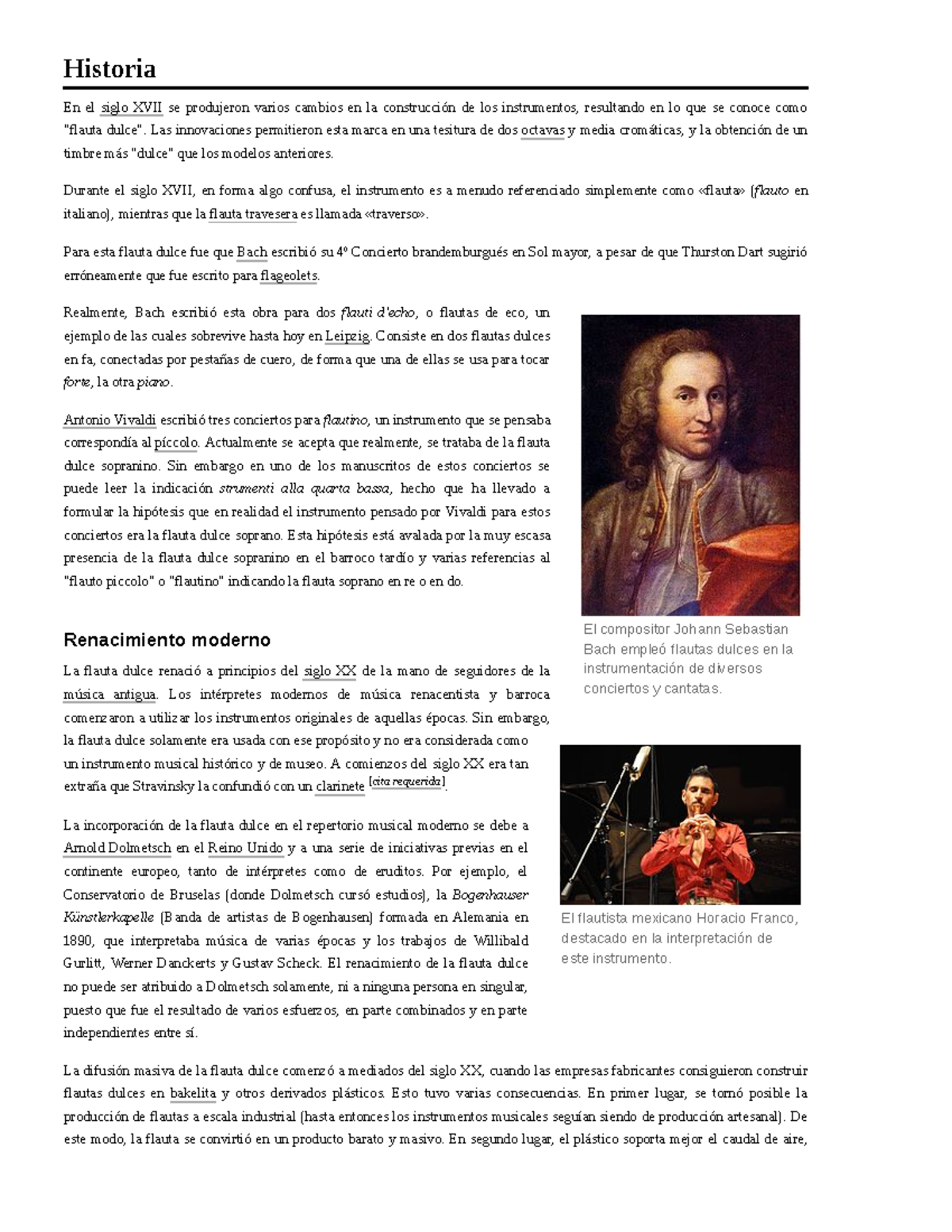 Flauta Fulce - En el siglo XVII se produjeron varios cambios en la ...