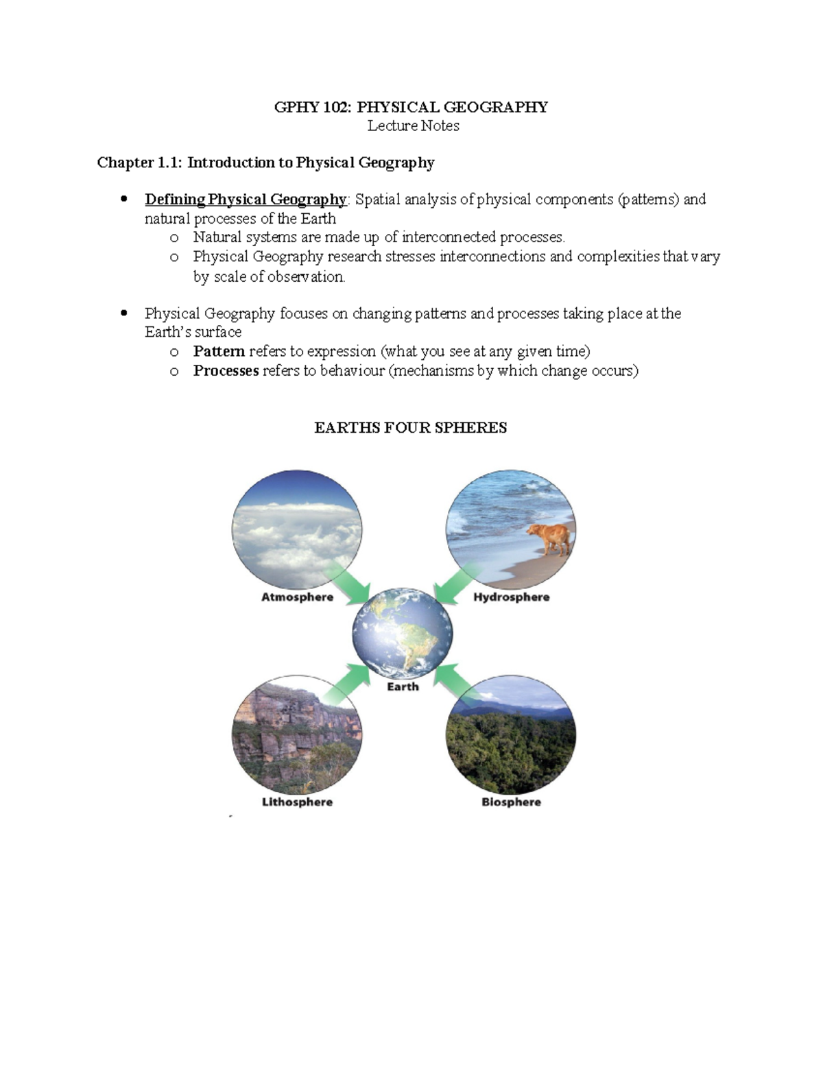 GPHY 102 Physical Geography - GPHY 102: PHYSICAL GEOGRAPHY Lecture ...