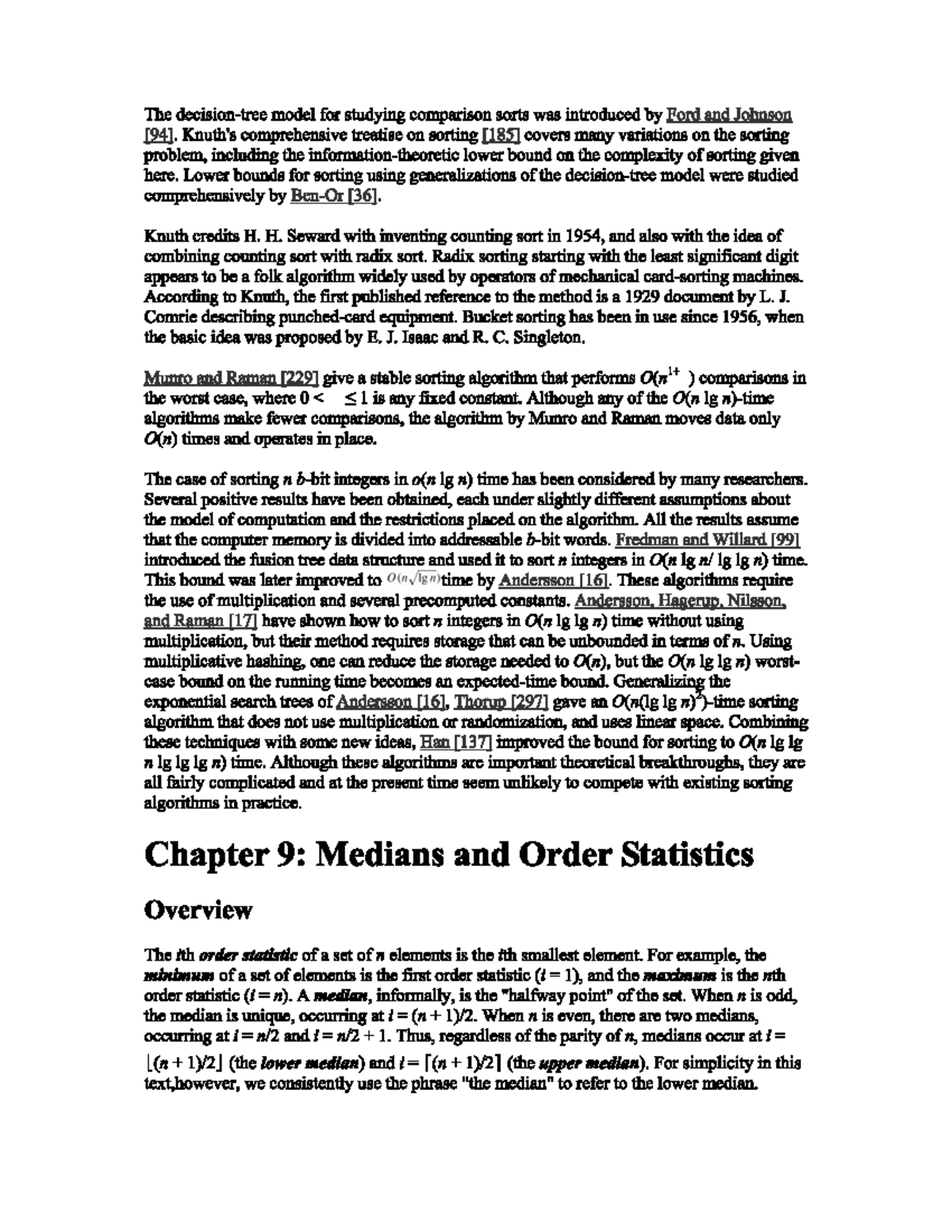 Algorithm PART 2 Chapter 9 - Computer Science - Studocu