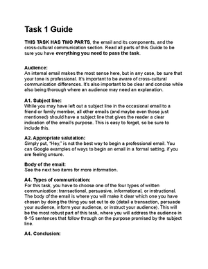Task 3 Samples - d270 Practice - Task 3 Sample A Significance of the ...