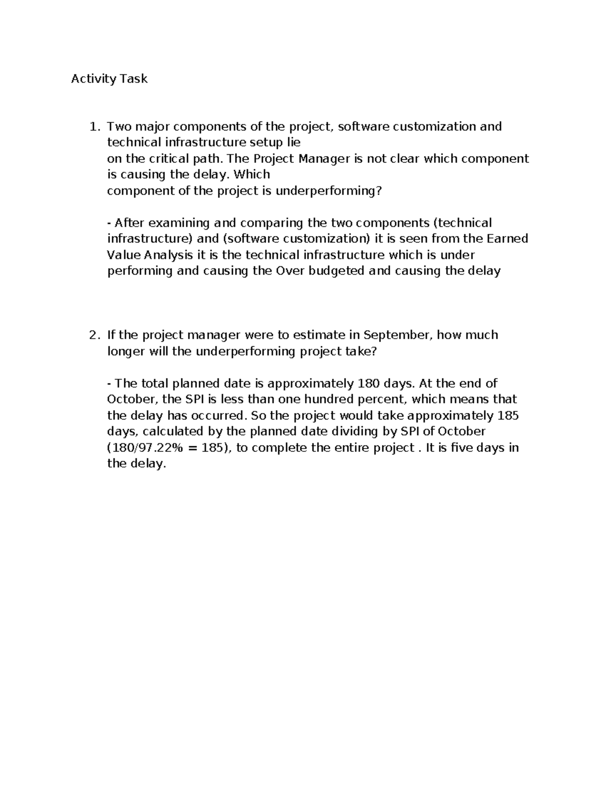 ISB ITPM Assignment 8 - Case Study: Ariba Implementation at MED-X ...