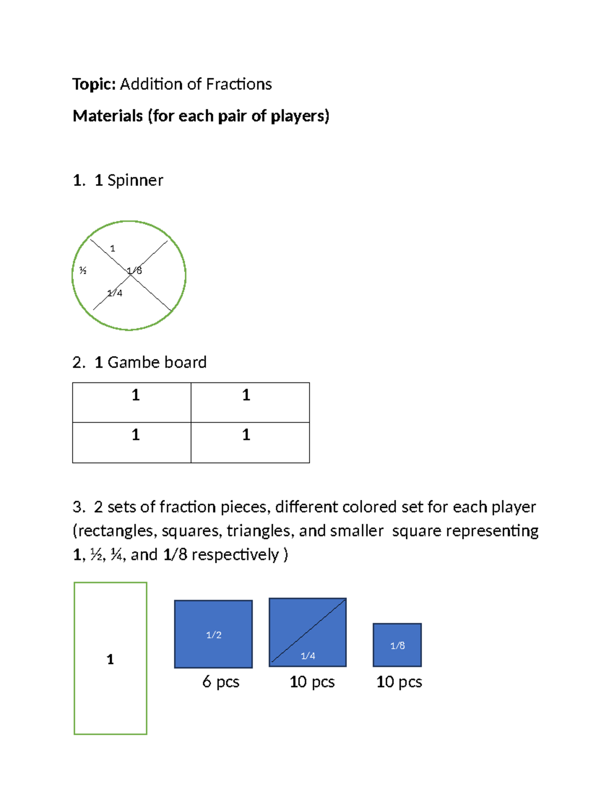 Lesson 12 Game based learning strategy plan - Bachelor of Elementary ...