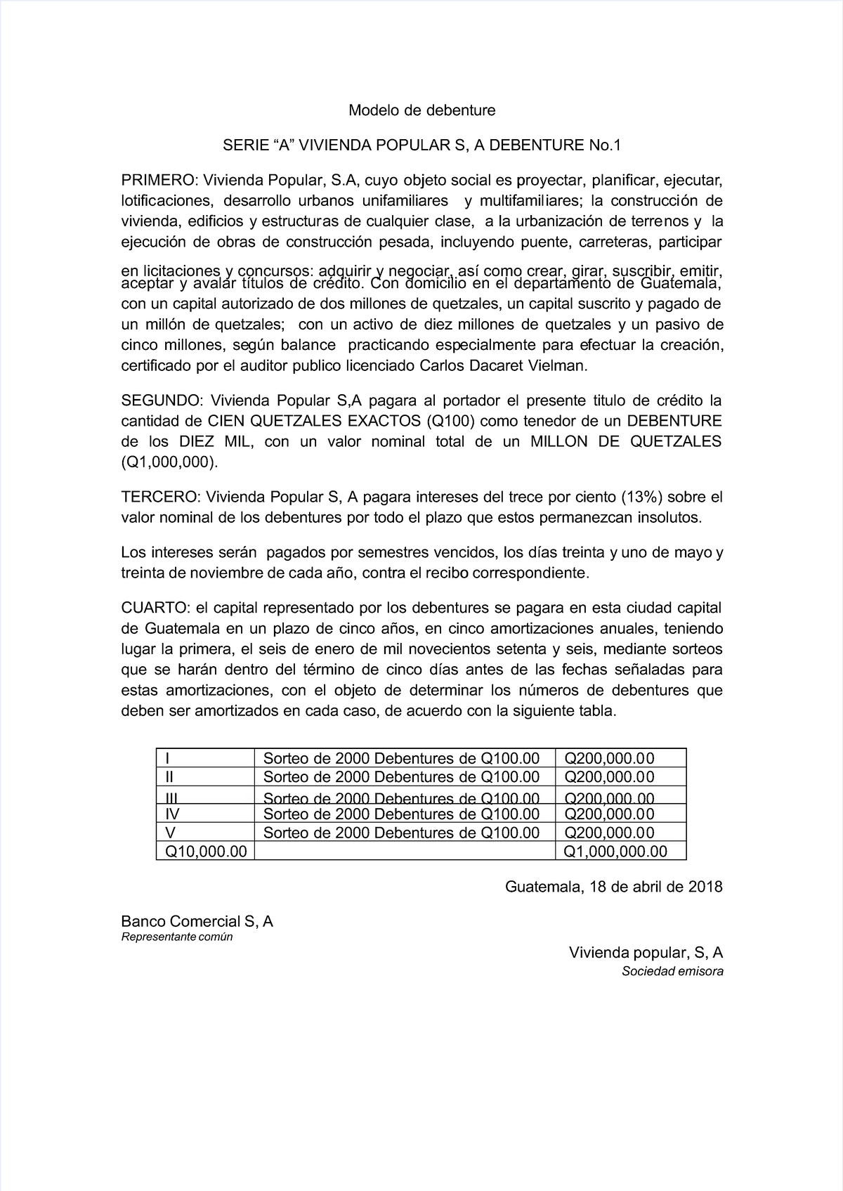 Pdf-modelo-de-debenture compress - Modelo de debentureModelo de debenture SERIE “A” VIVIENDA ...