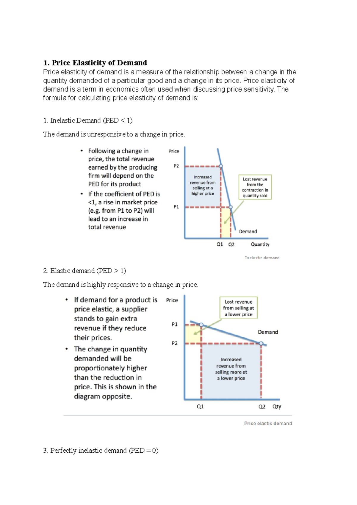 325658990 Elasticity of Demand - 1. Price Elasticity of Demand Price elasticity of demand is a ...