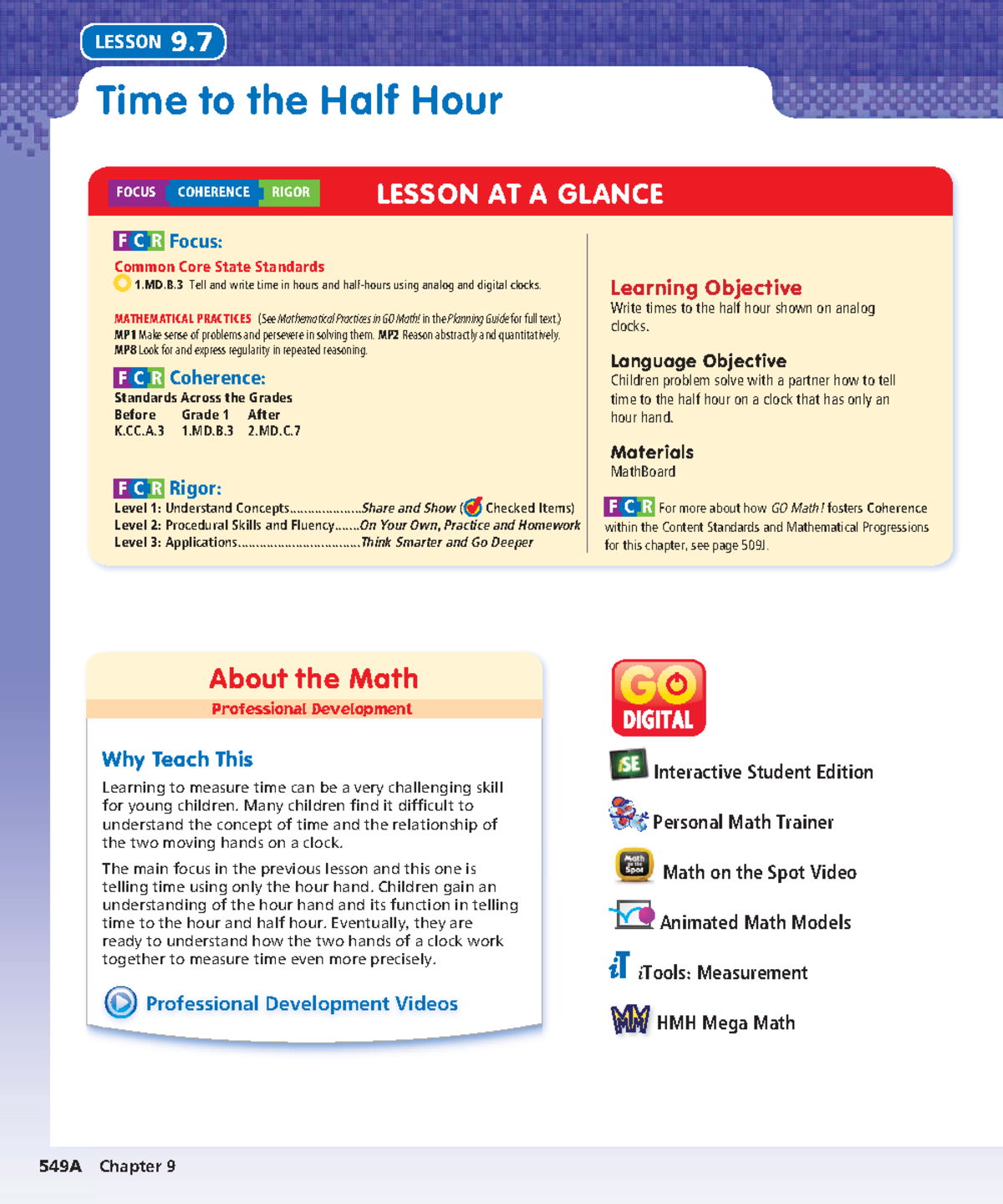 title of the work that is 9 - LESSON AT A GLANCE Professional ...