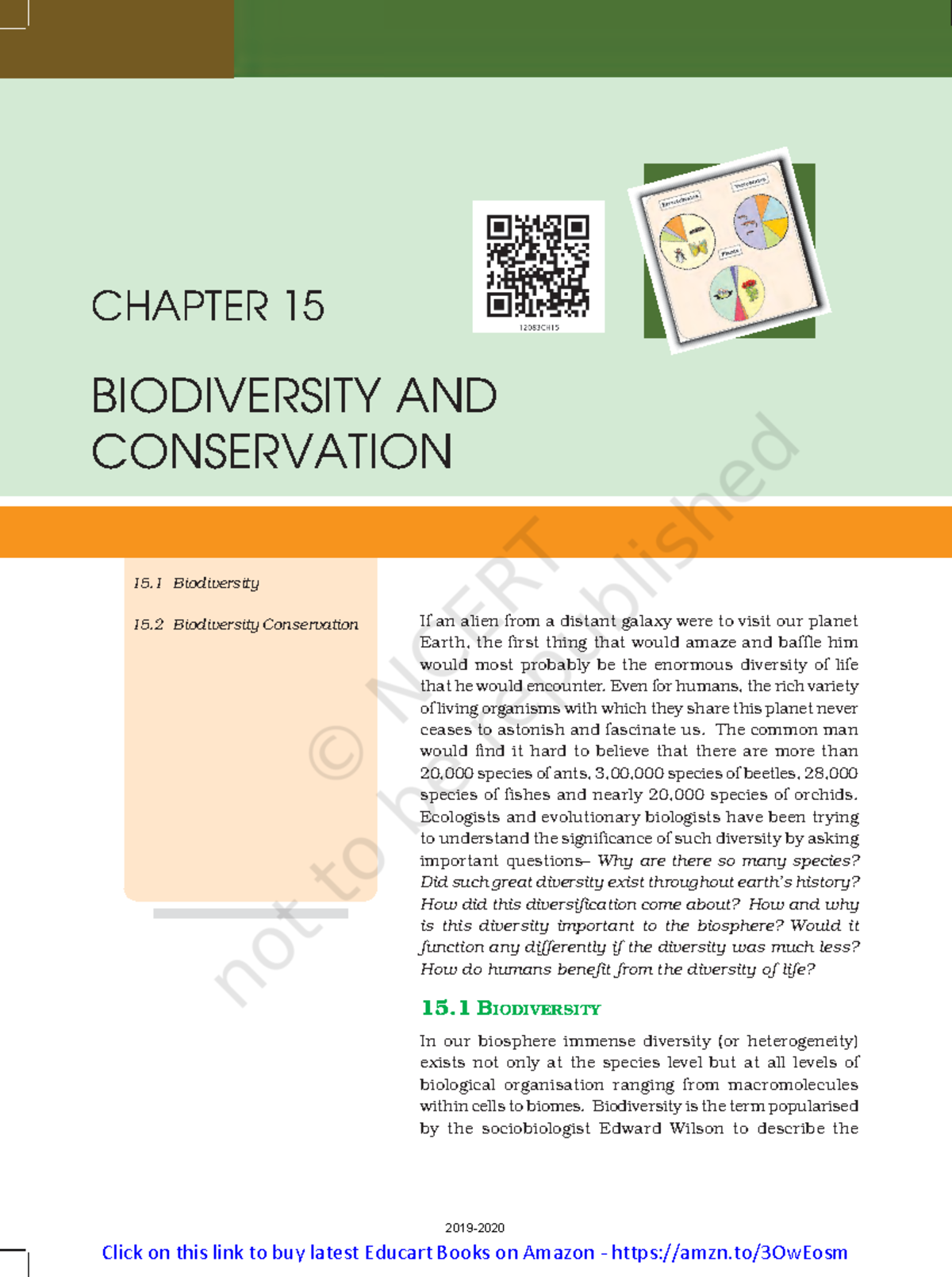 Bio 15 - Bio 15 - If an alien from a distant galaxy were to visit our ...