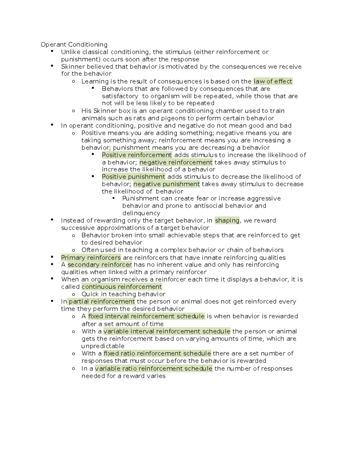Operant Conditioning - Steven Barnhart - Operant Conditioning Unlike ...