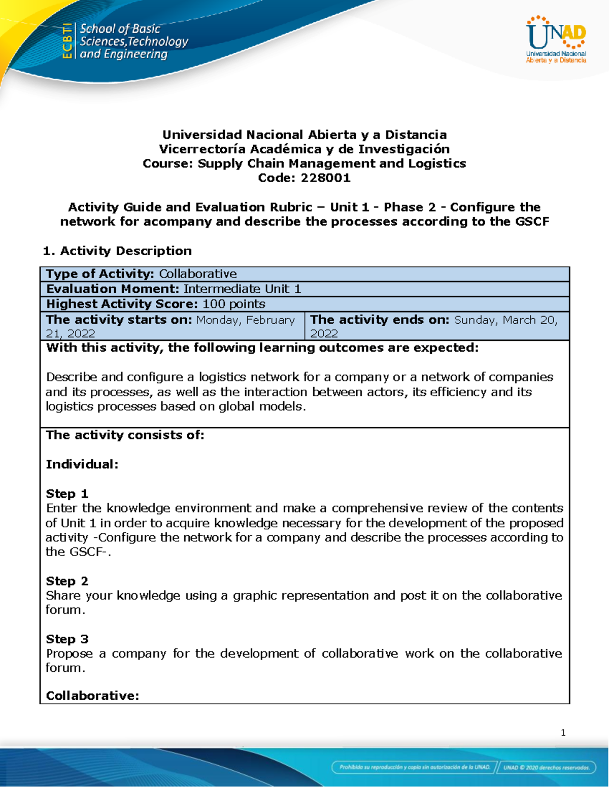 Activity Guide and Evaluation Rubric - Unit 1 - Phase 2 - Configure the ...