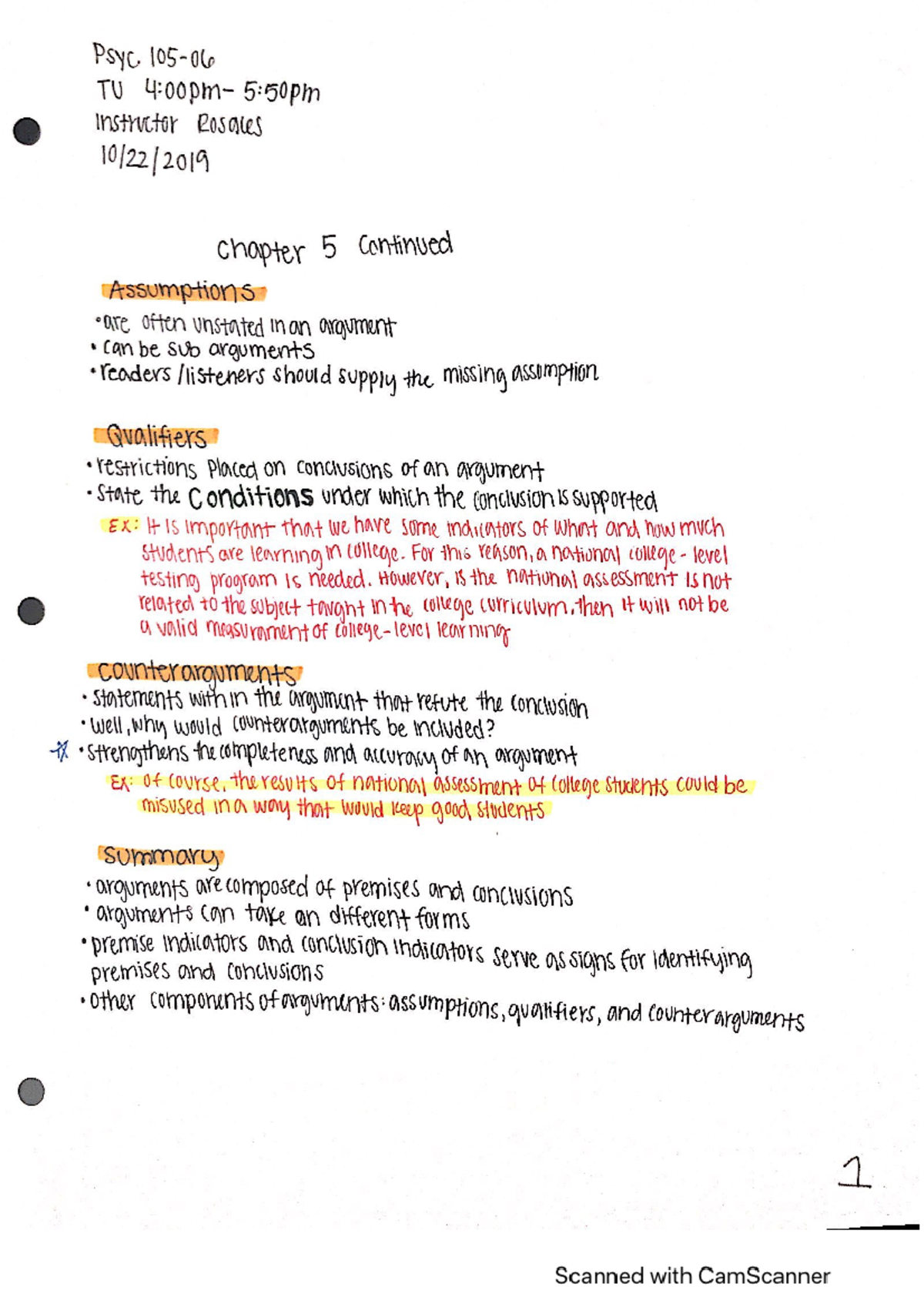 Chapter 5 Sound and argument Continued - PSYC 311 - Studocu